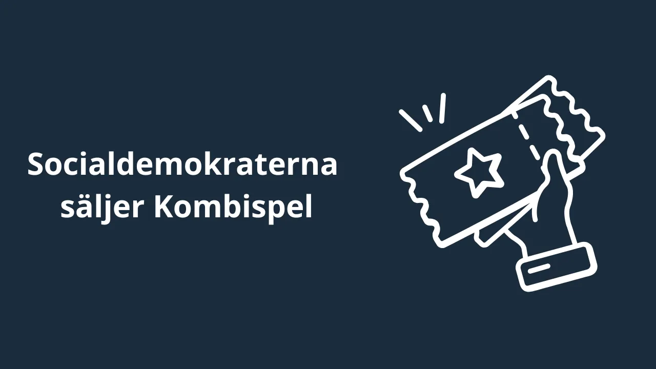 Socialdemokraterna säljer lotteriverksamheten Kombispel 2025